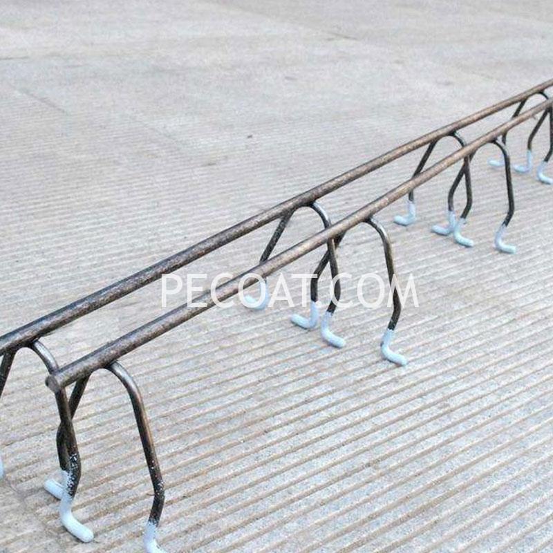 Rebar Support Tipped Coated with Thermoplastic Powder