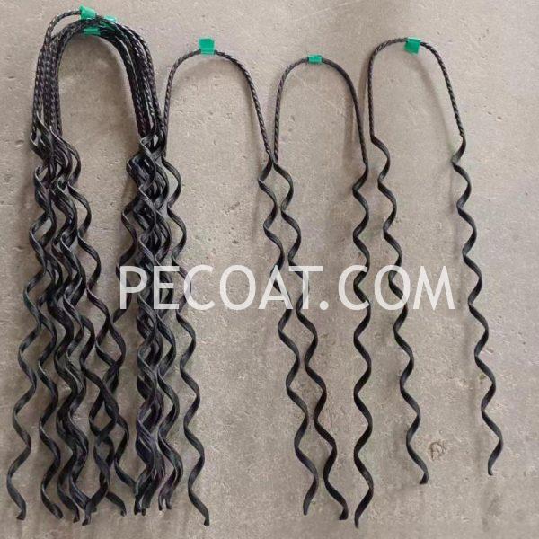 Rebar Support Tipped Coated with Thermoplastic Powder